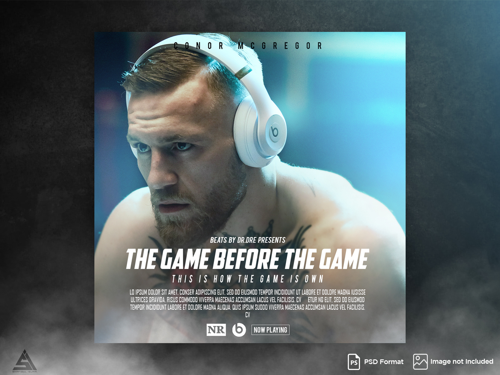 Headphone Advertising by Cyrus Rex on Dribbble