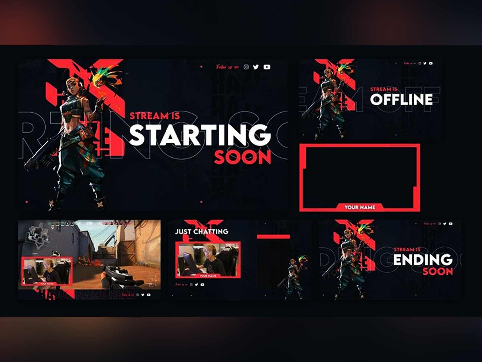 Overlay Designs by StreamDesigns on Dribbble