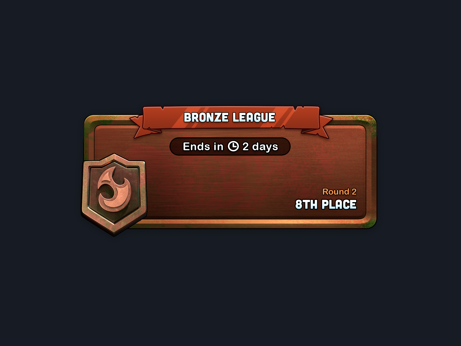 Bronze League Banner by Adam Chennette on Dribbble