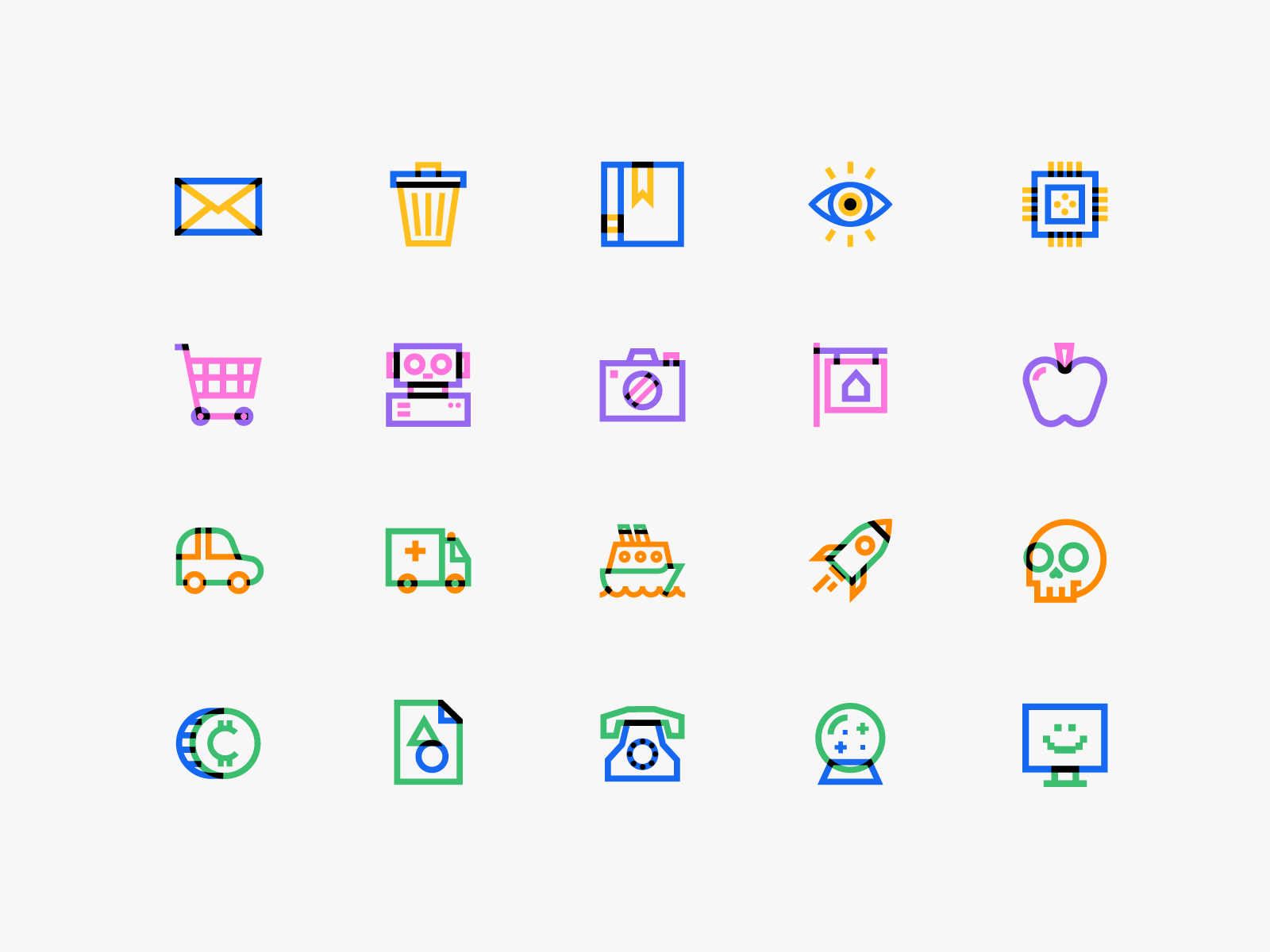 Coalition icon set by Patswerk on Dribbble
