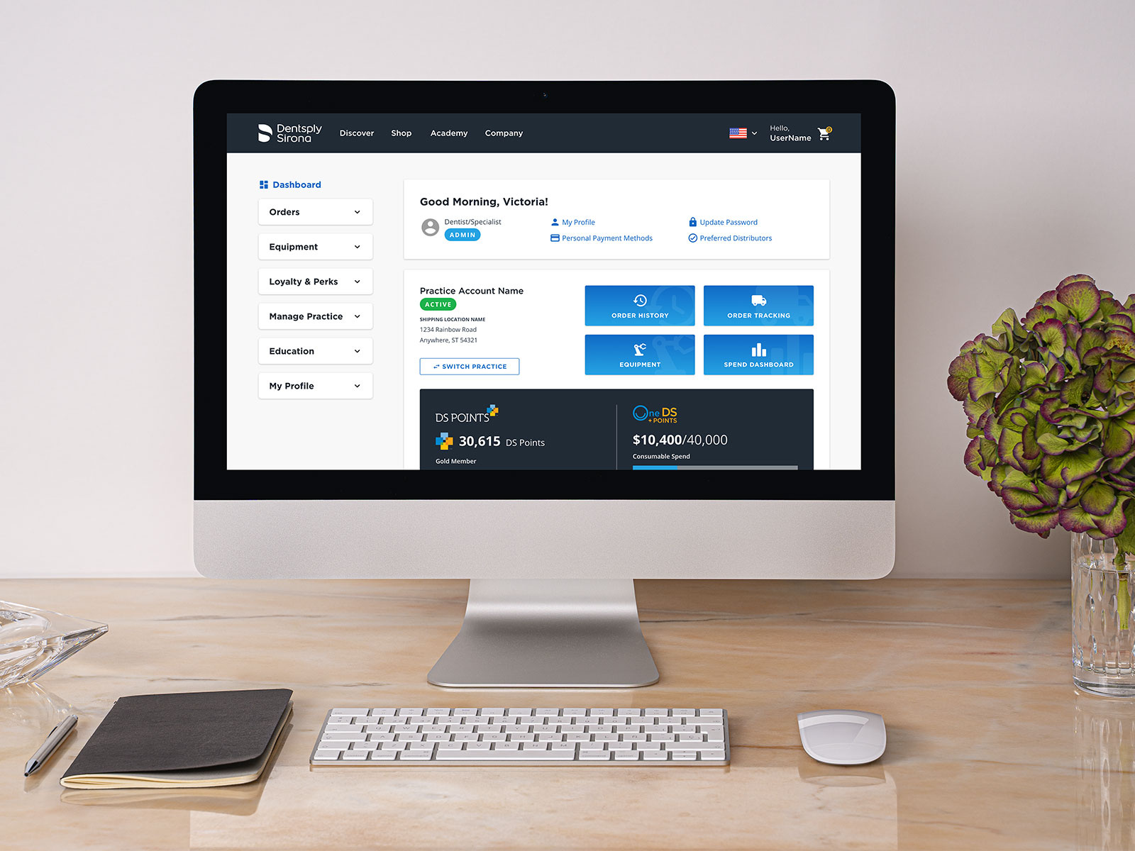 eCommerce My Account Dashboard Rework by Andrea Zarate on Dribbble