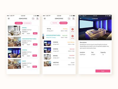 Facility Booking by Nhien Vo on Dribbble