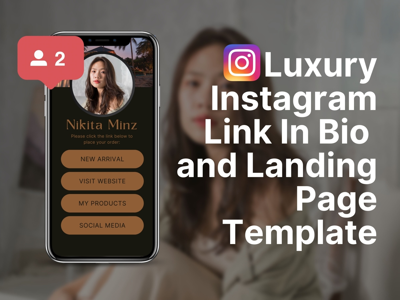 Link in Bio Template, IG Link in Bio, Digital Download, Influenc by ...