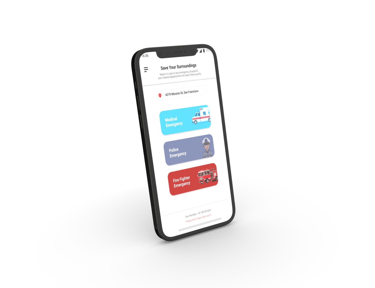 Emergency UI App by adi yustika on Dribbble
