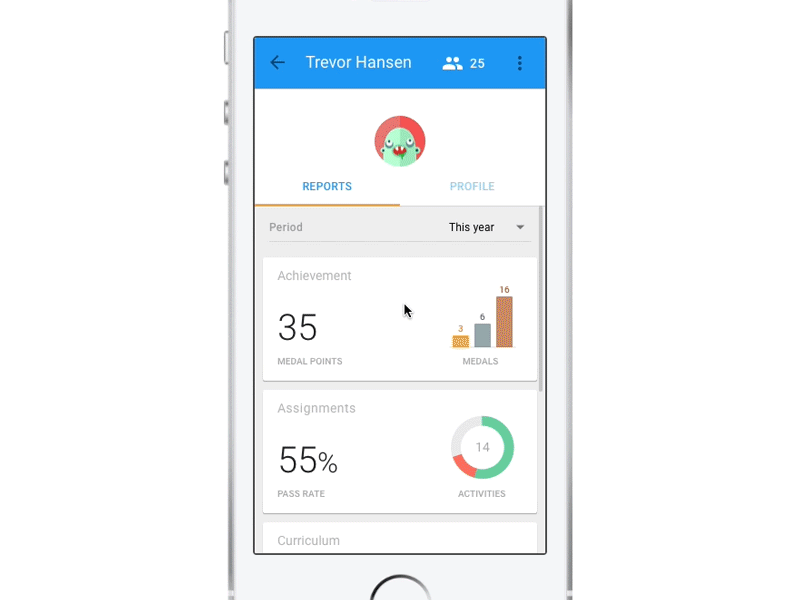 Student Reports by elena meneghini on Dribbble