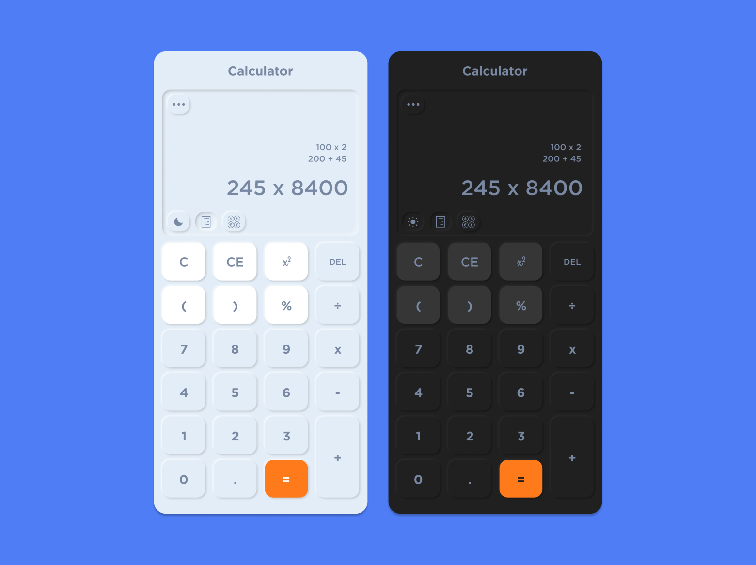 Daily UI - Calculator by Gobelyn on Dribbble