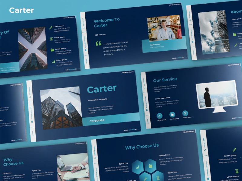 Presentation template by Elok Afidiyah on Dribbble