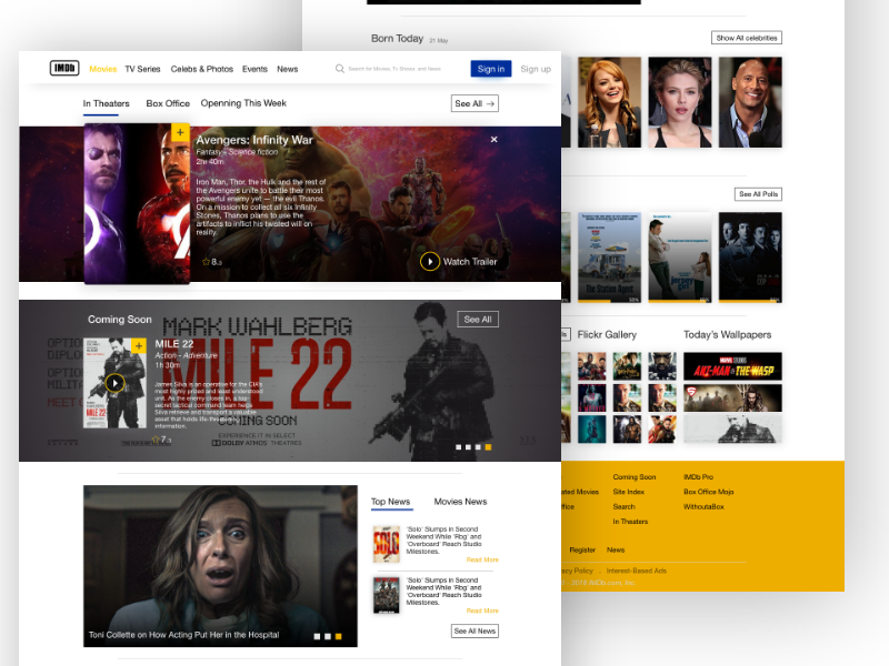 IMDb Redesign by AbdElhaleem Waheed on Dribbble