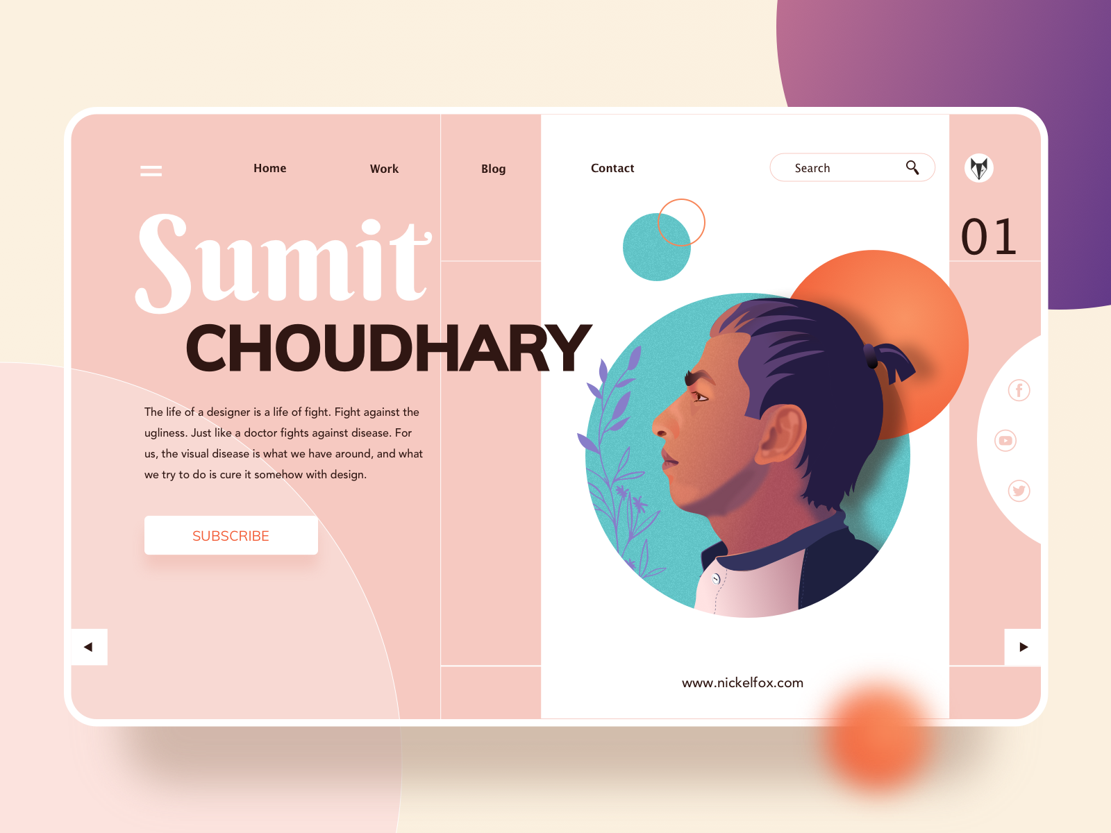 Profile by Sumit Choudhary for Nickelfox - UI/UX Design on Dribbble