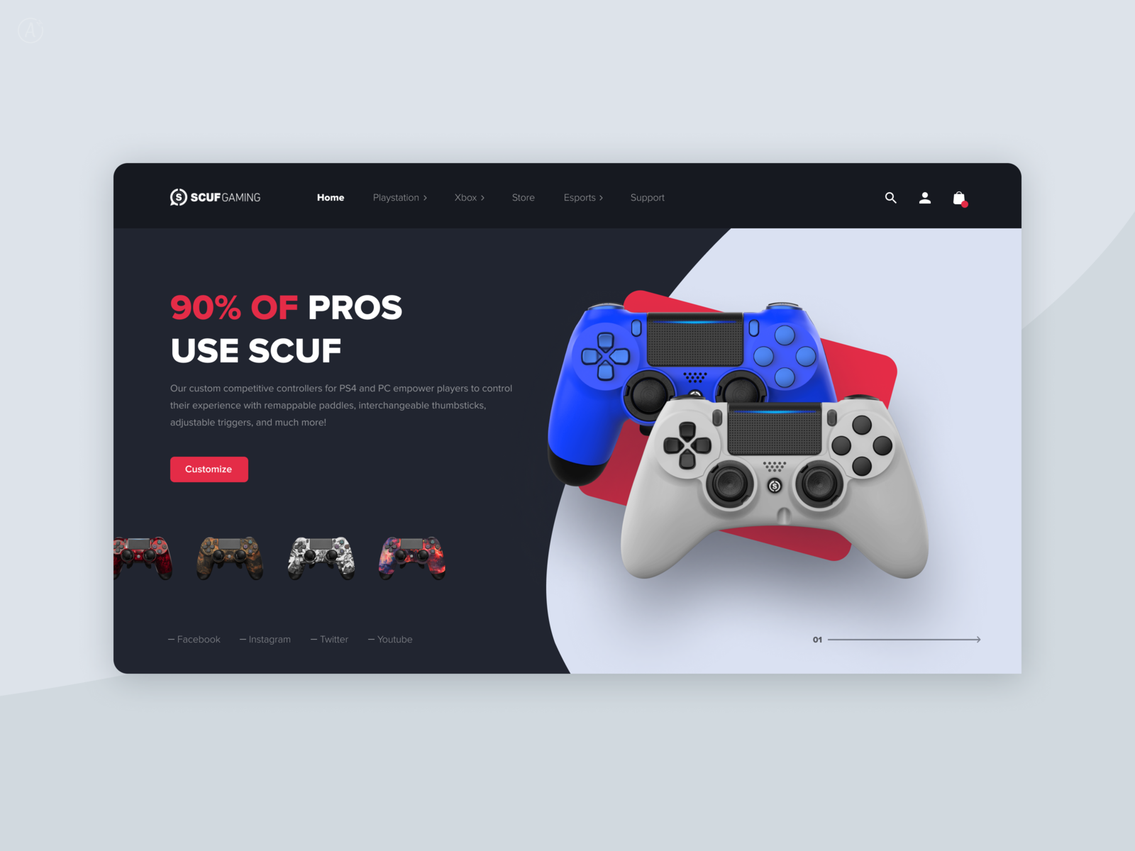 Custom devices Landing Page by Aleksandr Maliavka on Dribbble