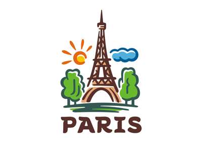 Paris logo template by dizamax on Dribbble