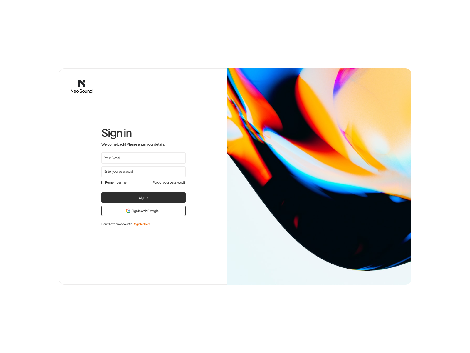 UI - Sign in Page by Ahmet Loca on Dribbble