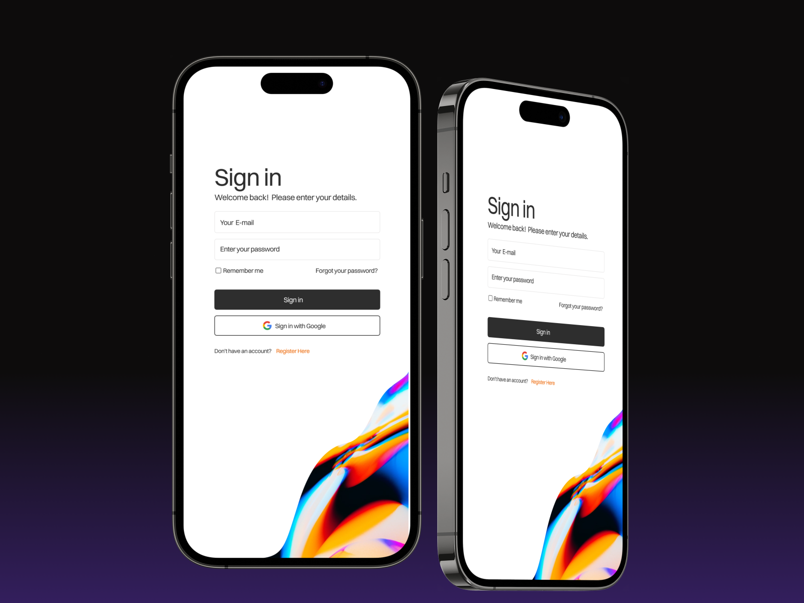 UI - Sign In Page by Ahmet Loca on Dribbble