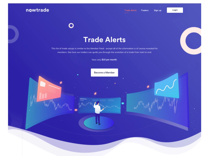 trade alerts full page by Sanni sahil 🍃 for Brightscout on Dribbble