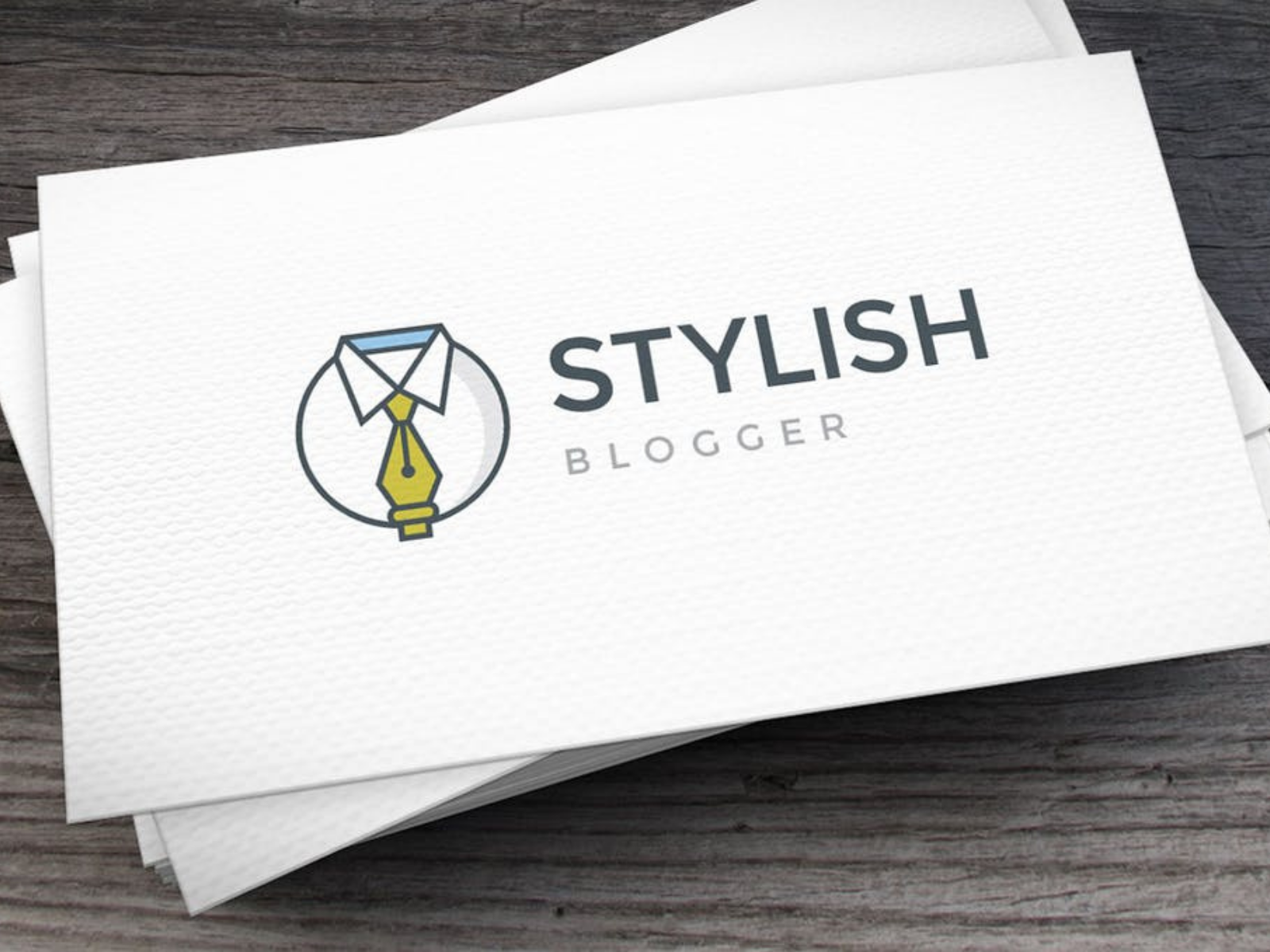 Stylish Blogger Logo Design by Webdesignerio on Dribbble