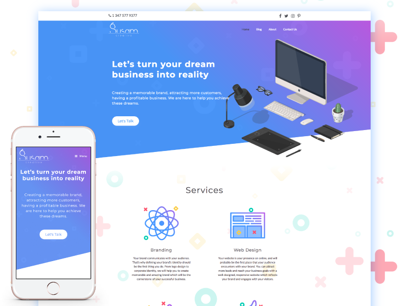 Susam Creative - Website Homepage by Mustafa Türksavaş on Dribbble