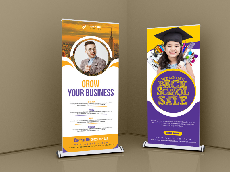 Roll up banner design by A S Musa on Dribbble