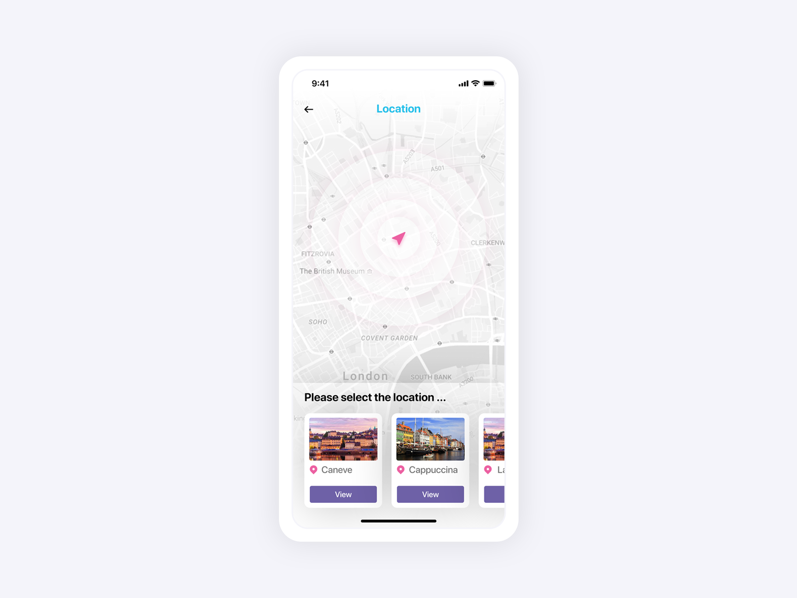 Location based search app screen design by Sanket on Dribbble
