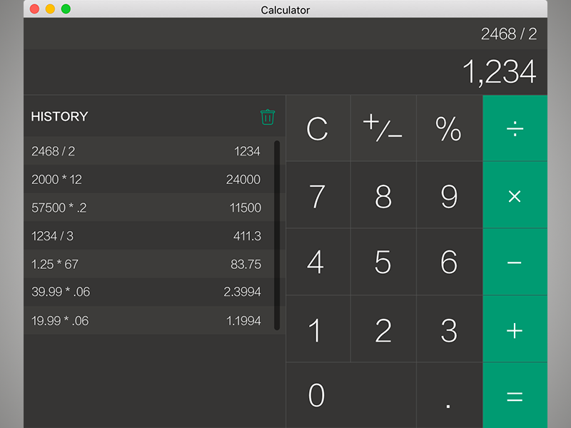 Daily UI - Calculator by Adam Morgan on Dribbble