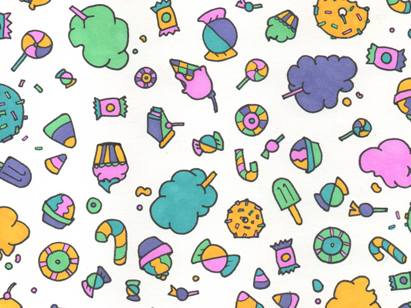 Sweet Tooth Pattern by Kaitlin Dela Cruz on Dribbble