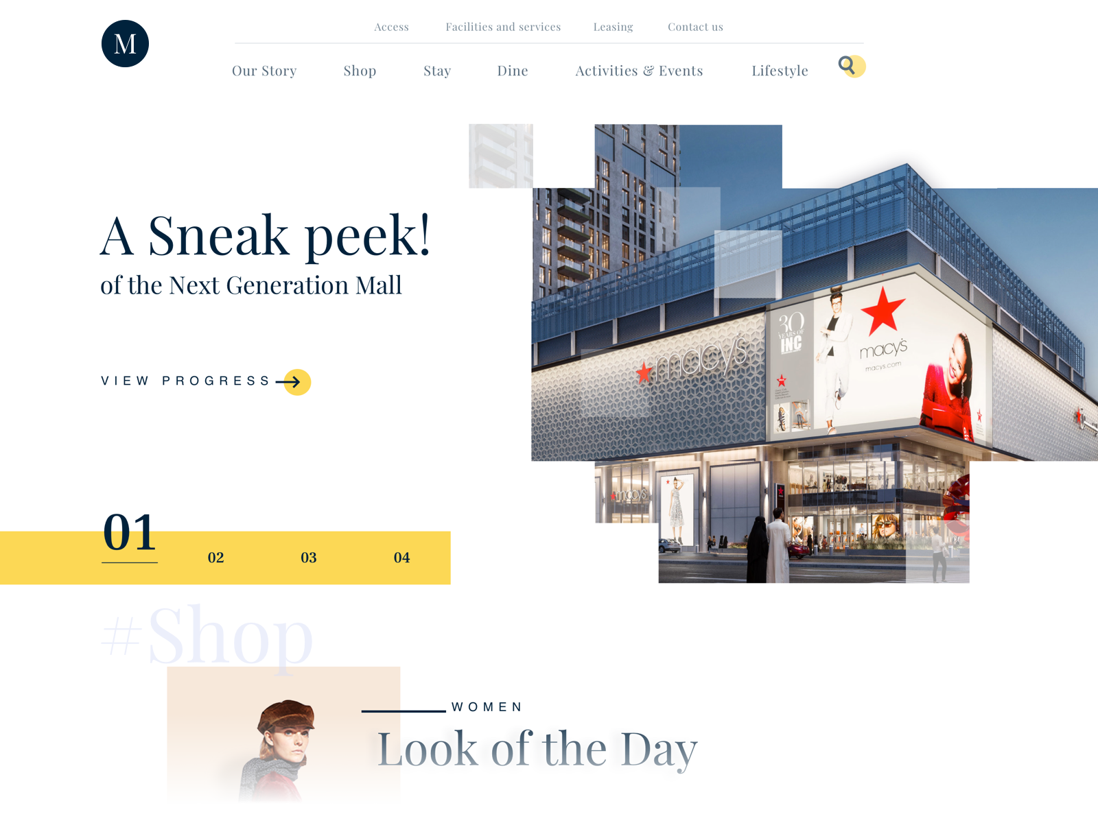 Fashion Mall Website Design by sira on Dribbble