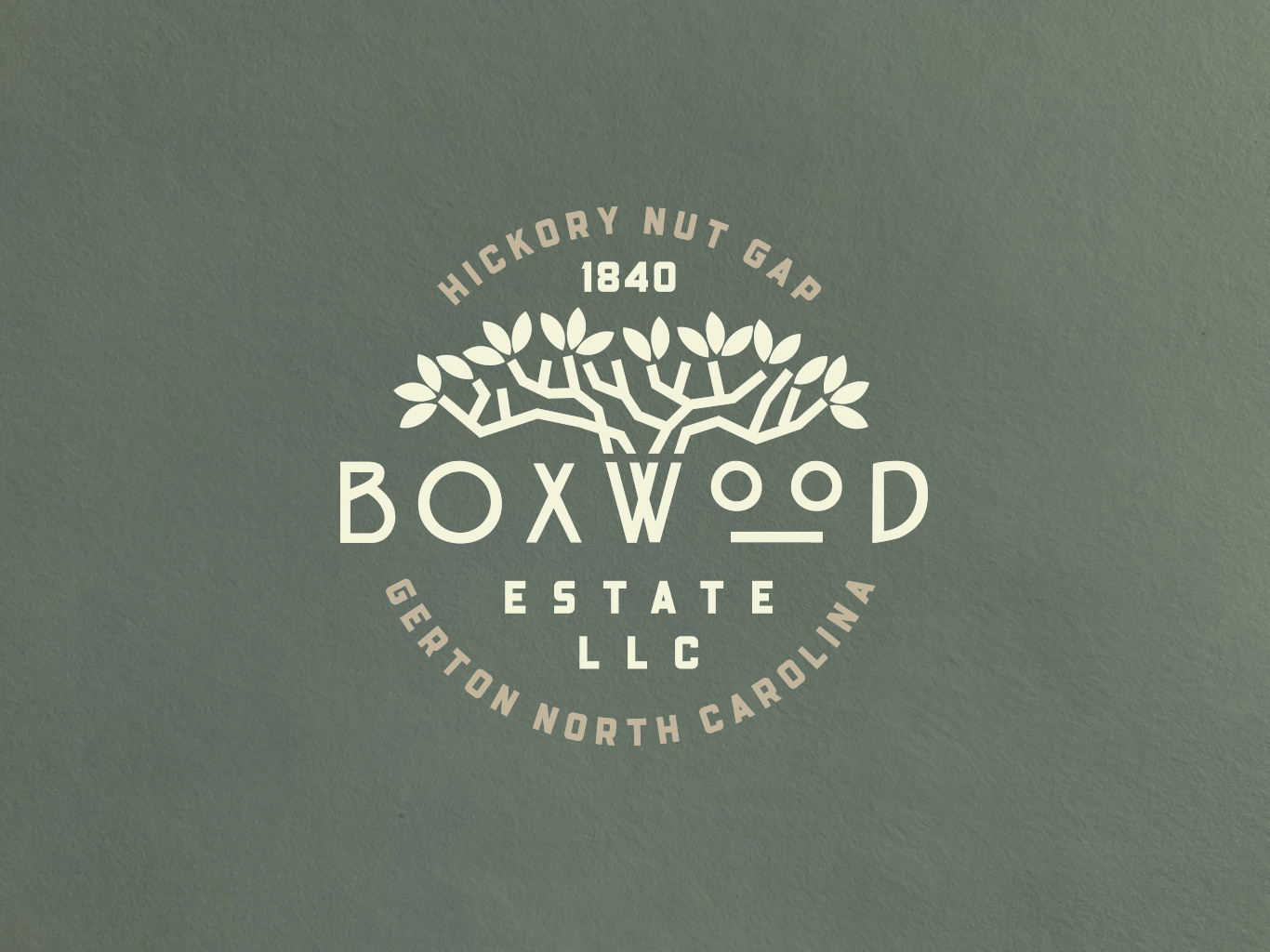 Boxwood Estate Logo by Markham on Dribbble