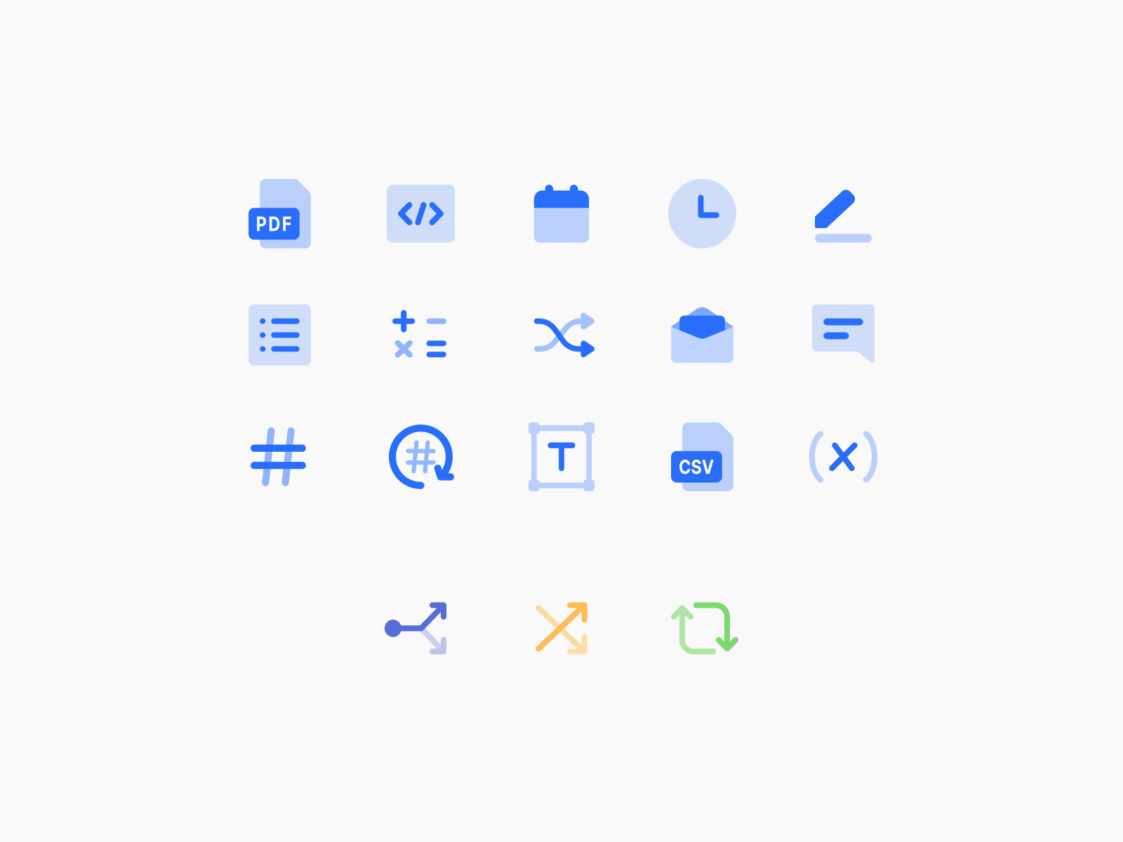 Utility and Logic Icons | Duotone by Felipe Pires on Dribbble