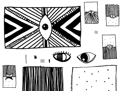 Back of Card Sketches for Oracle Deck by Rachel of PROCESS/PROGRESS on ...