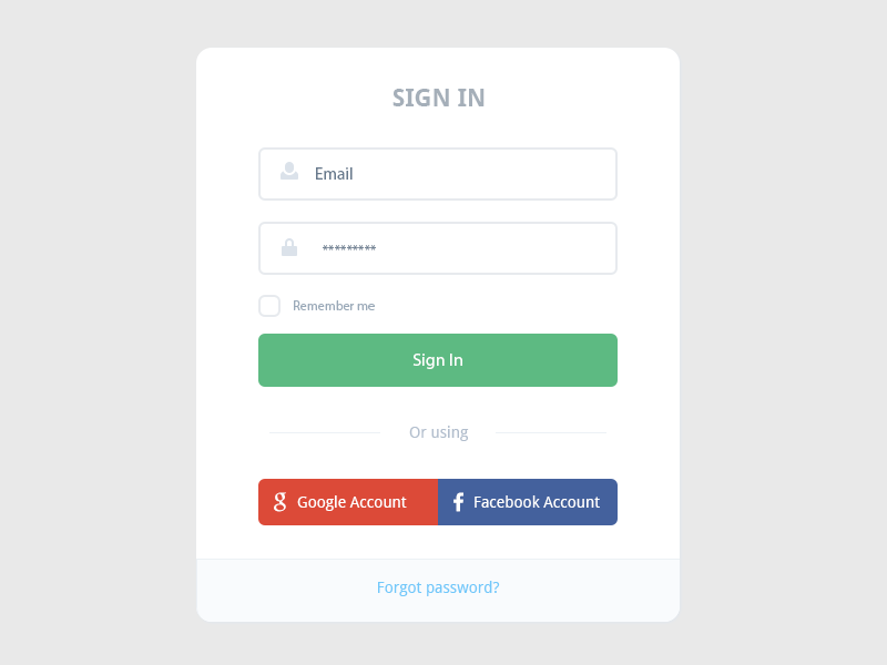Signin by Naveed Ahmed on Dribbble