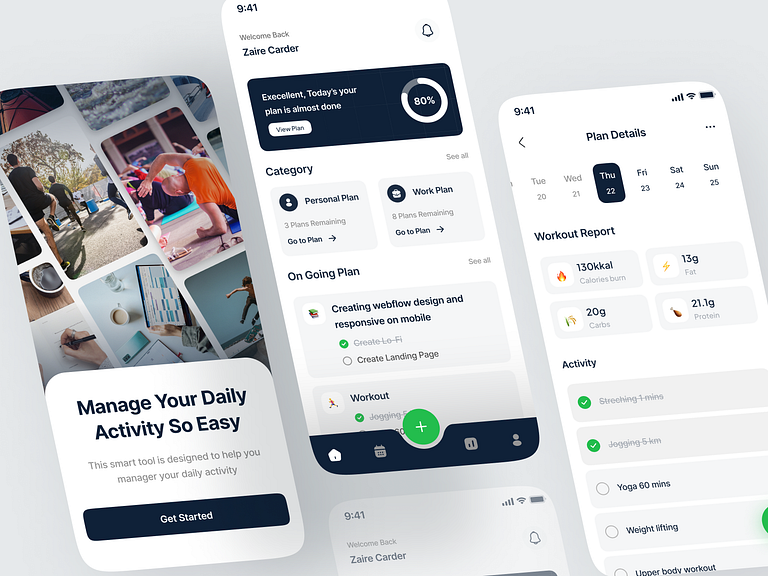 GoTask - Productivity Mobile App by Rizal🔥 for Kretya on Dribbble