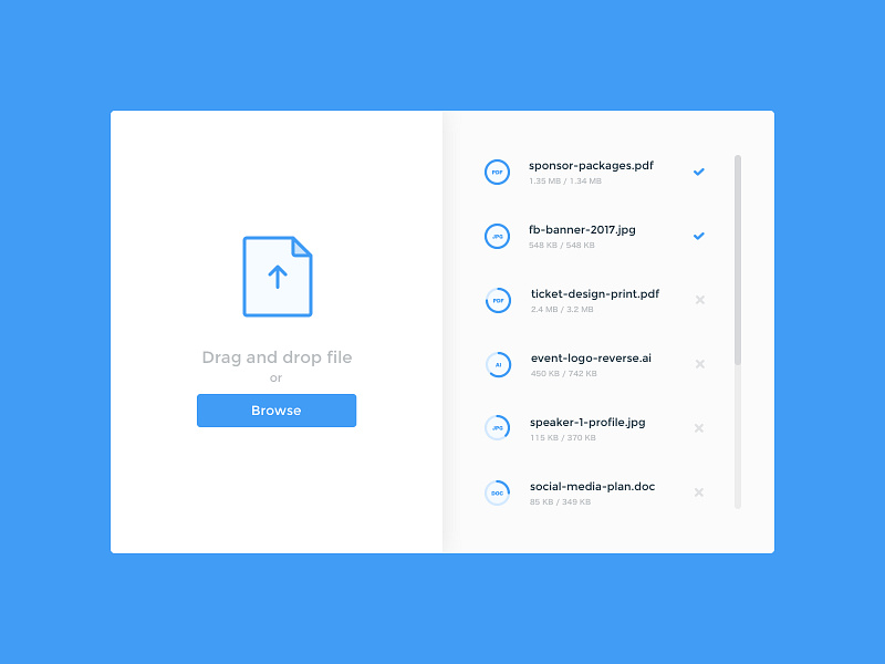 Daily UI #031 - File Upload by Nancy Nguyen on Dribbble