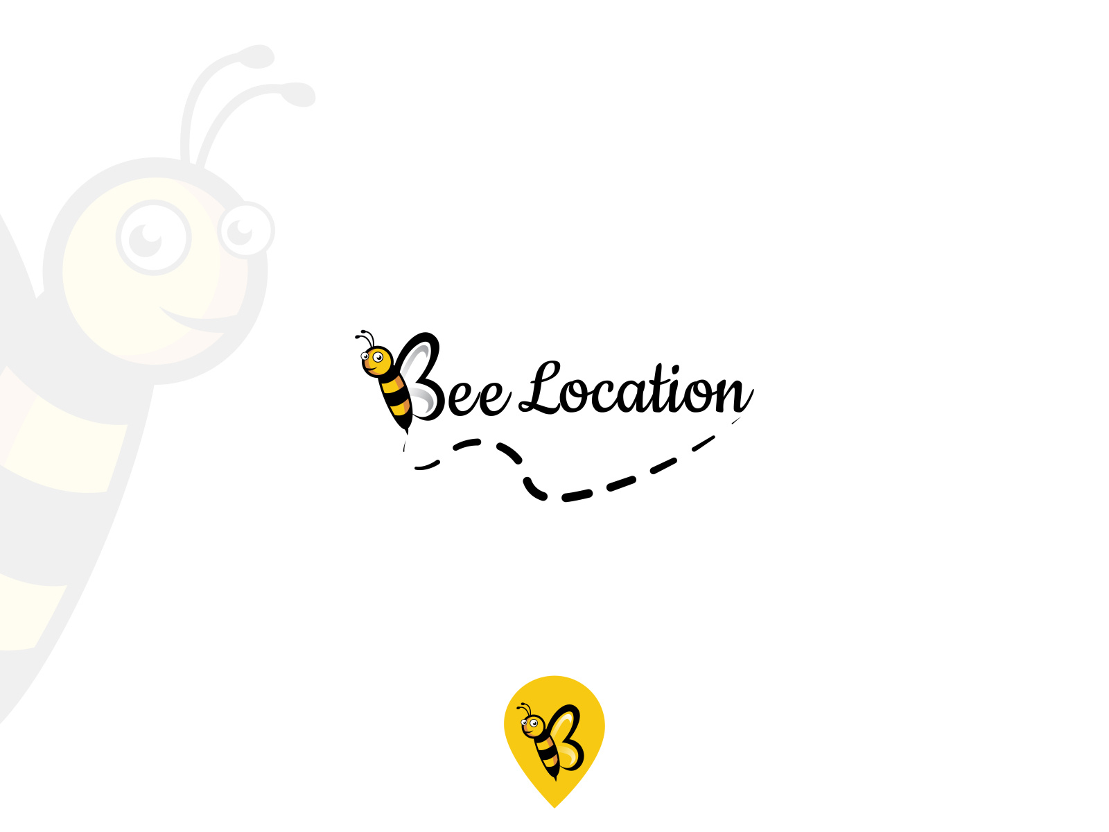 Bee locations logo by Arindam Midya on Dribbble