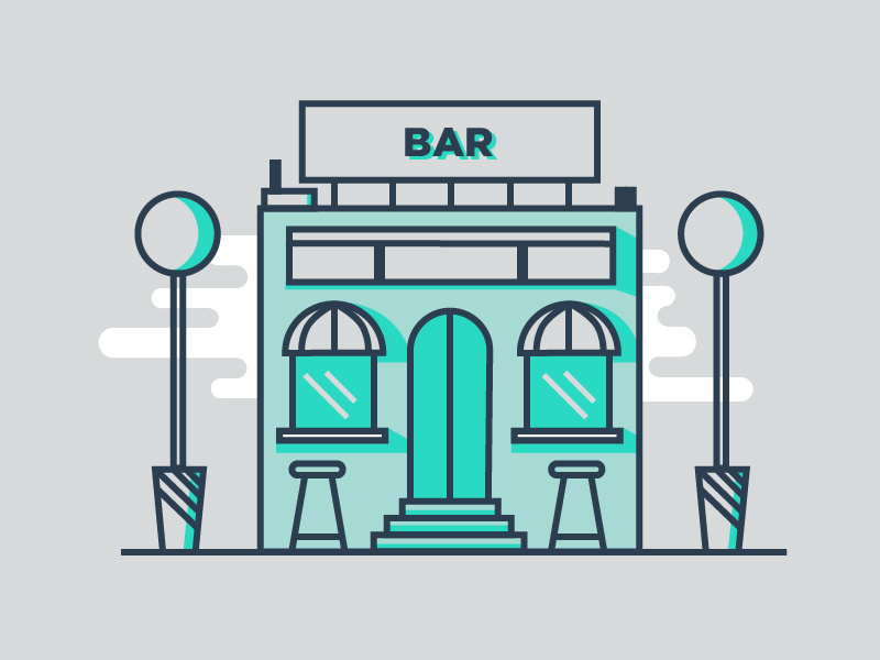 Bar Icon by Simon Nicholson on Dribbble