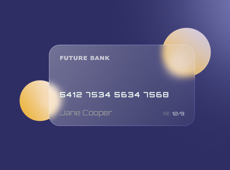 Glassmorphism card by Salva Shb on Dribbble