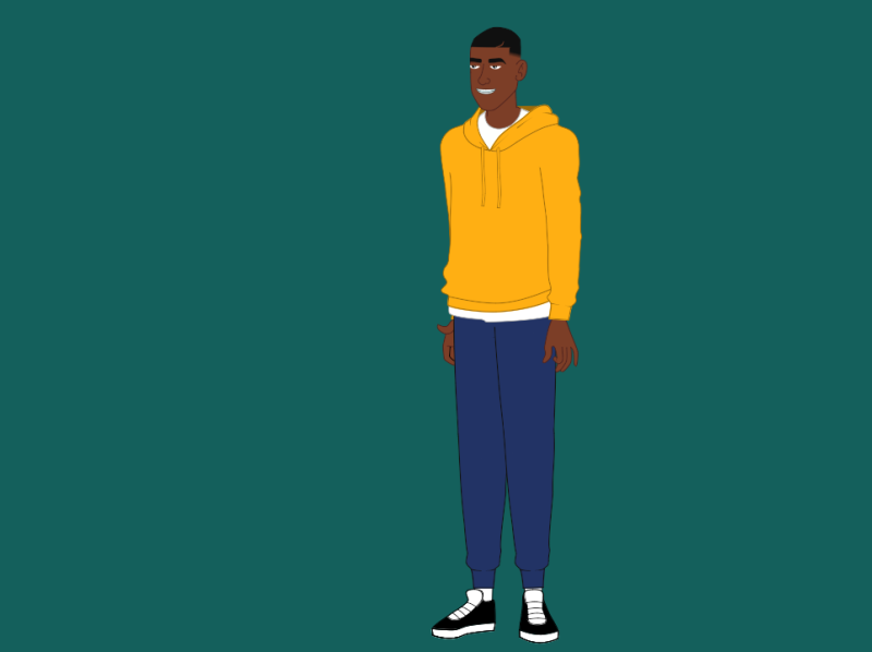 2D Male Character by Okonkwo Ikenna on Dribbble