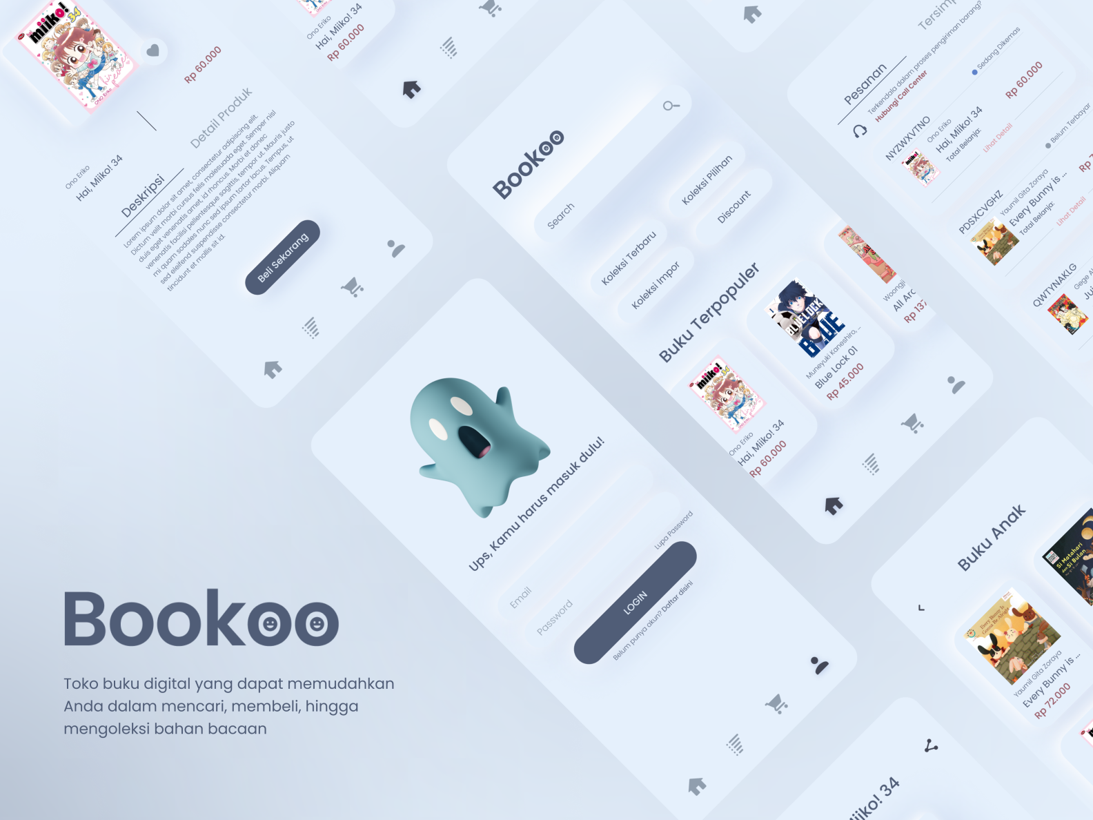 Bookoo by Nabila Chandra A on Dribbble