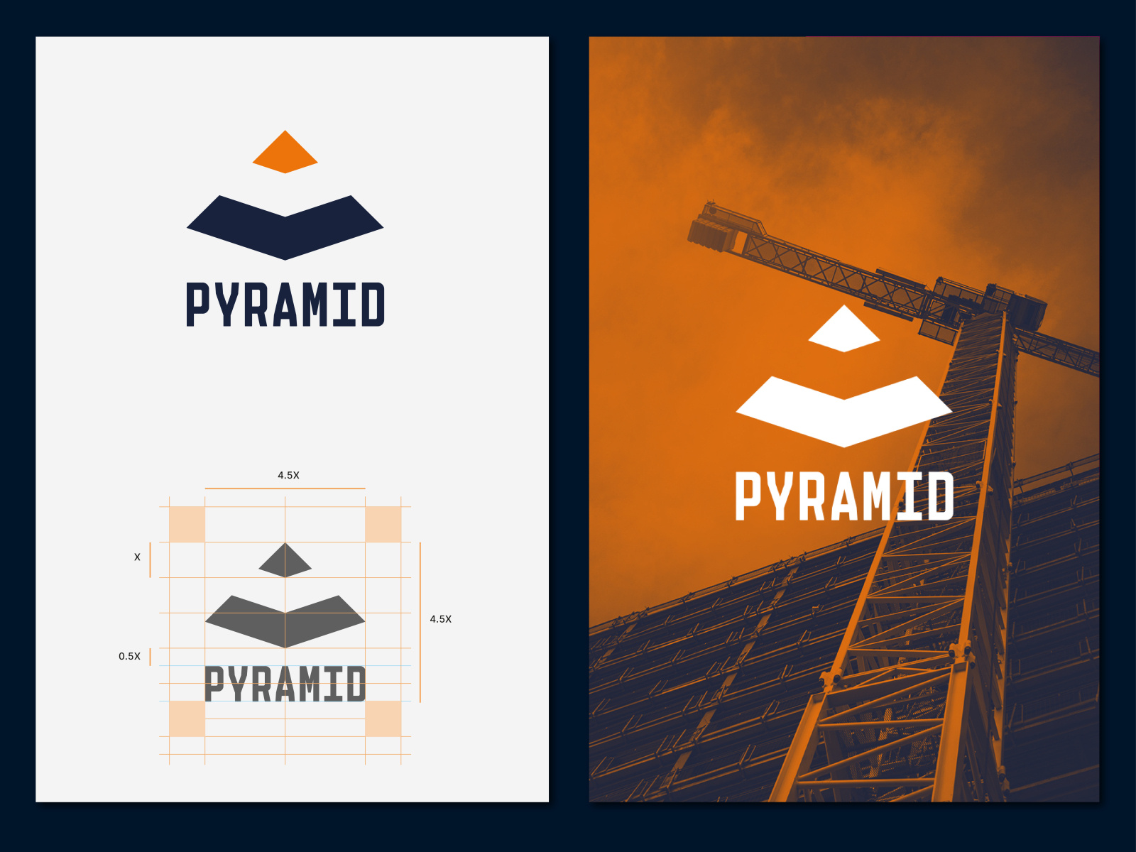 Pyramid Logo by Lhoussaine on Dribbble