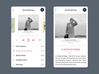 Daily UI #009 - Music Player by Vitsky on Dribbble