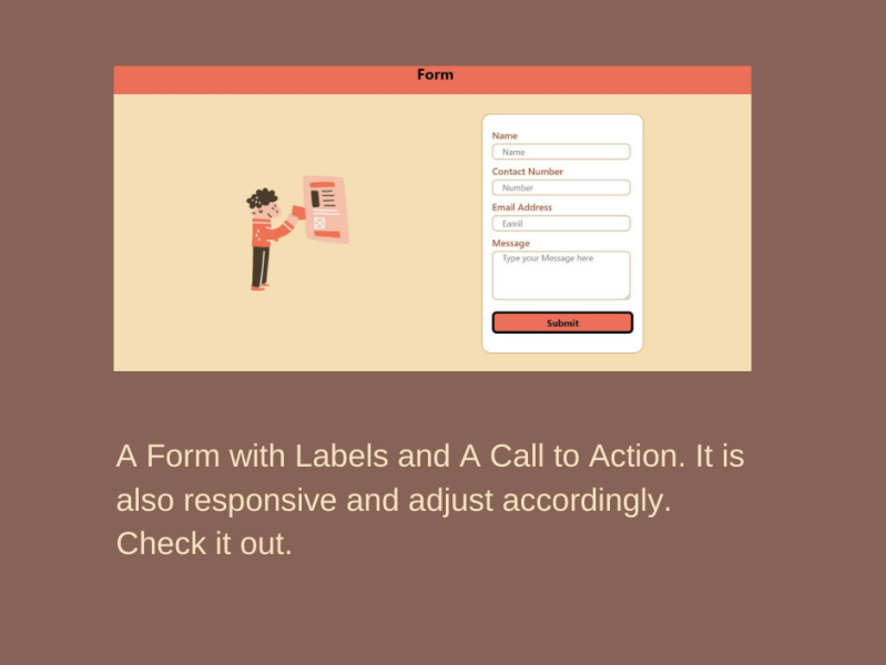 A Responsive Form by CodingShaggy on Dribbble