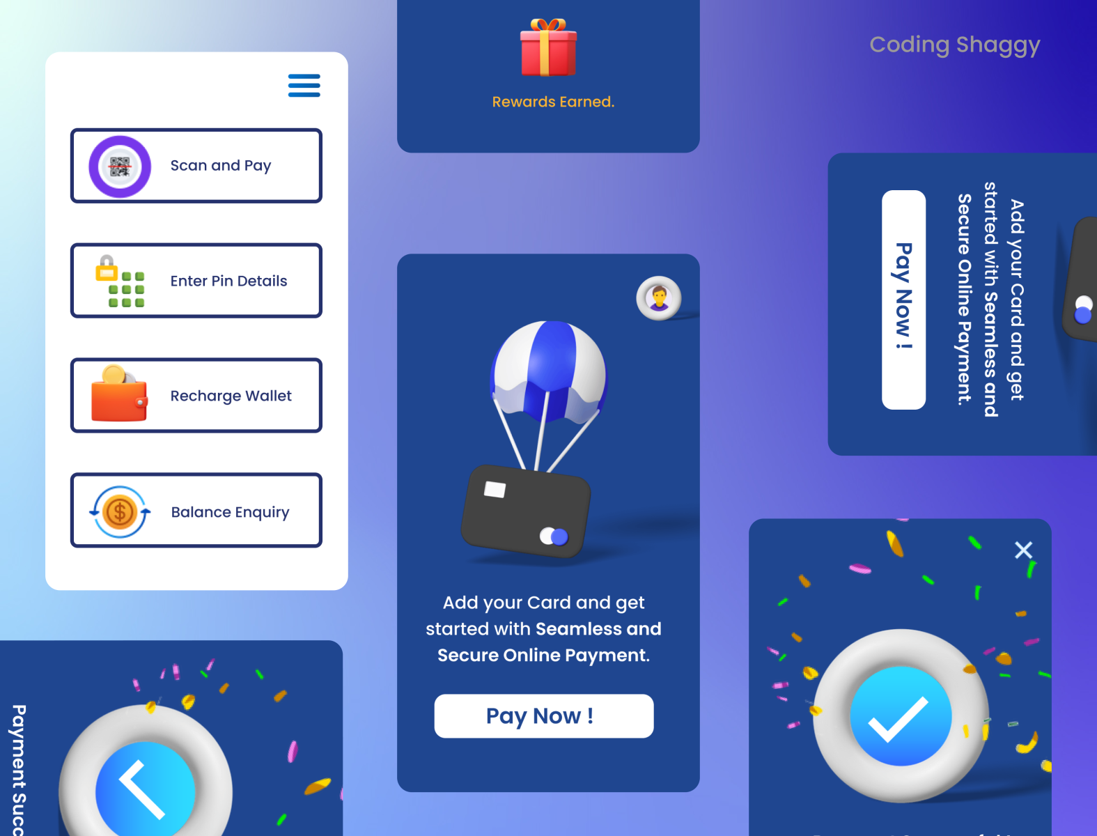 Online Payment App UI by CodingShaggy on Dribbble