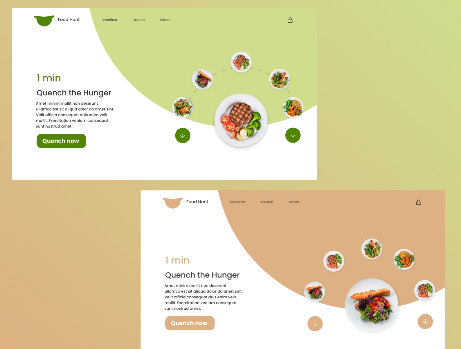 Quench the Hunger by khushali on Dribbble