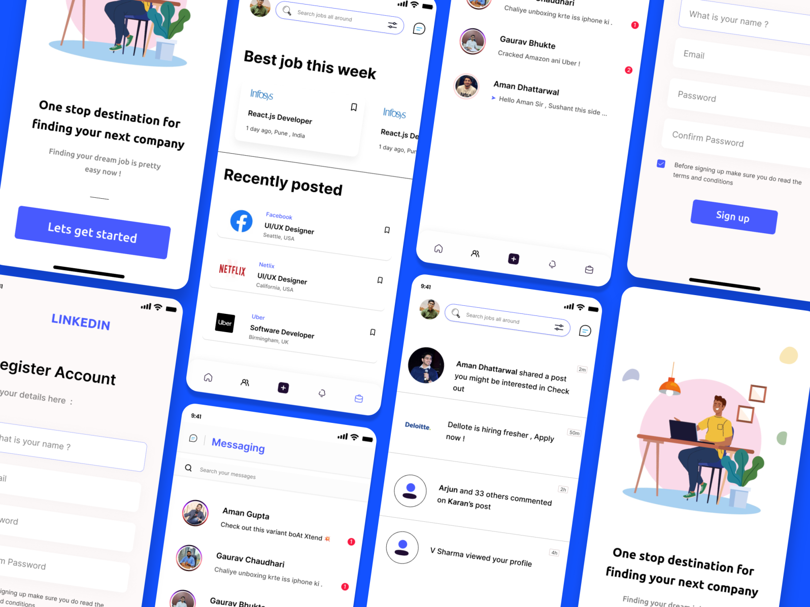 Linkedin - Redesigned by Sushant Jadhav on Dribbble