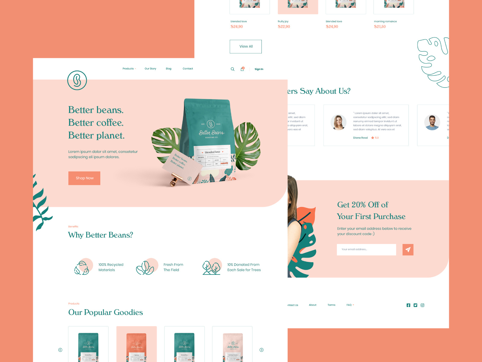 Better Beans Website by Insigniada - Branding Agency on Dribbble