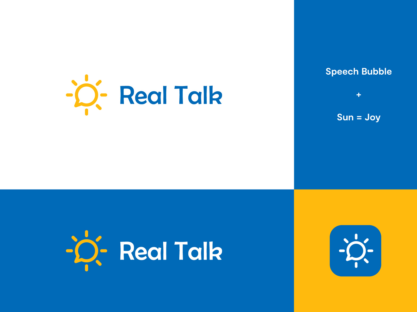Real Talk App Logo #2 by Insigniada - Branding Agency on Dribbble