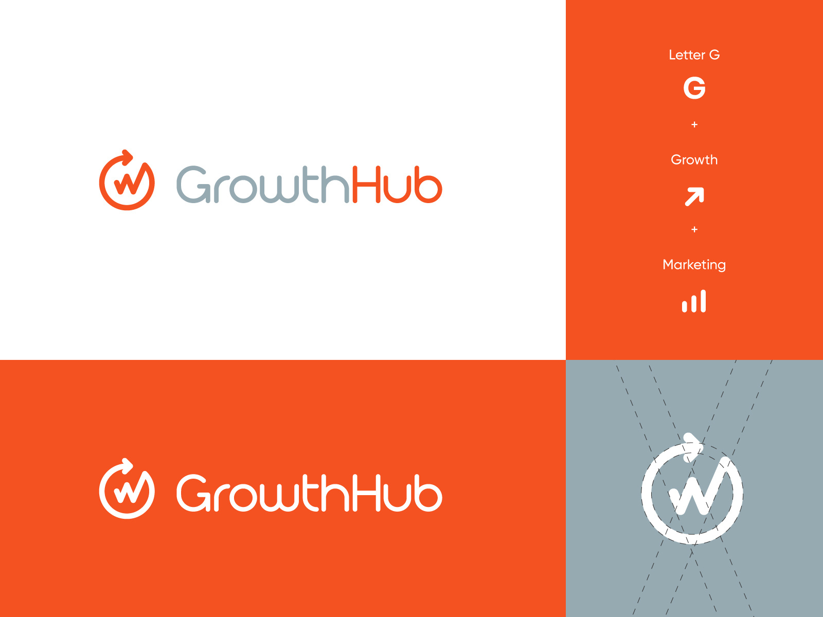 Growth Hub Logo by Insigniada - Branding Agency on Dribbble