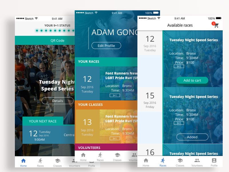 Home, profile, item page by Adam Gong on Dribbble