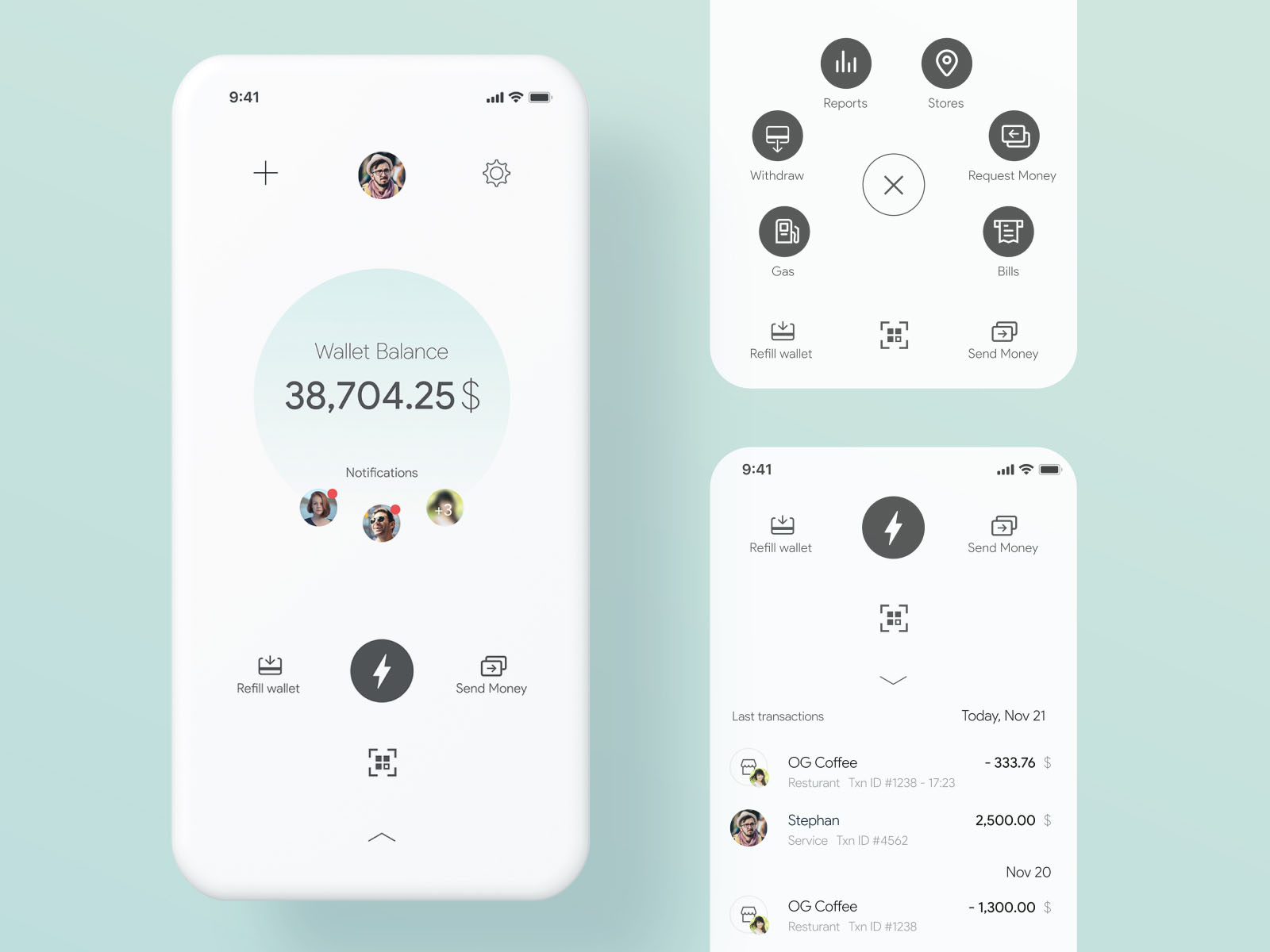 Mobile wallet by Stepan for Qubstudio: Digital Product Design Agency on ...