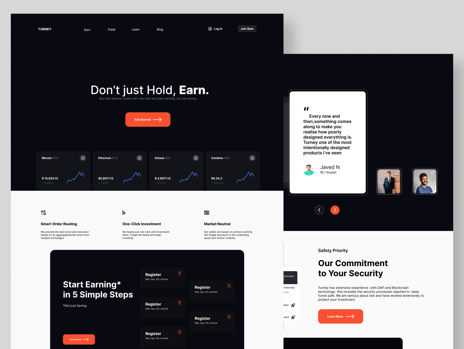 Crypto Trading Long Desktop by Taha Tariq on Dribbble