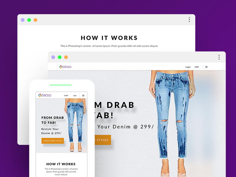 Drab to Fab Website design by Prashanth Yadav on Dribbble