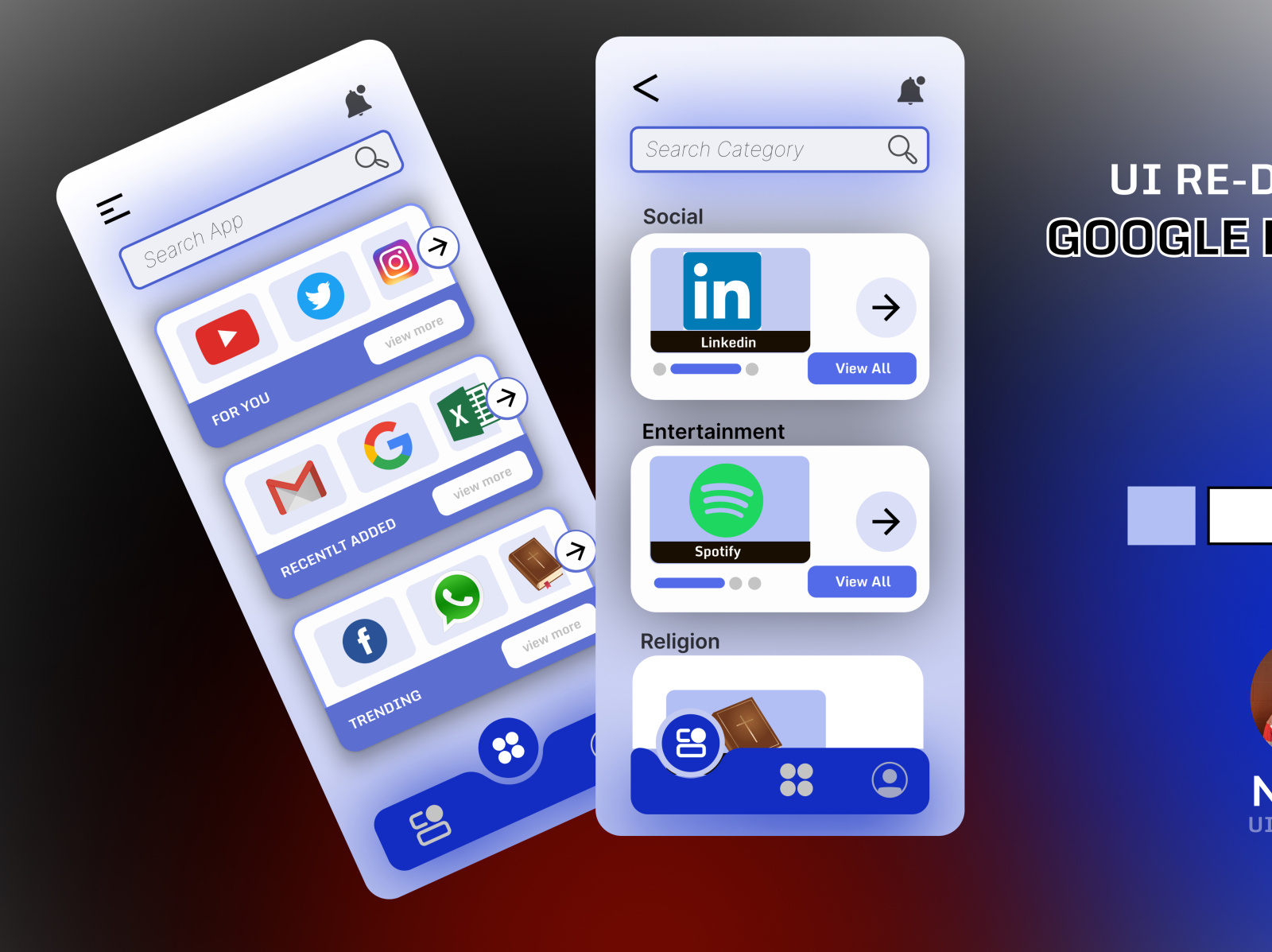 Google play store redesign by Necherem on Dribbble